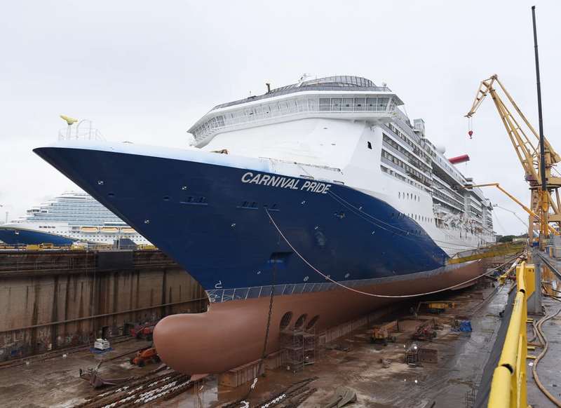 Carnival Pride gets new livery and other upgrades during refit and ...